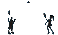 Badminton Sports Animated Clipart GIF Free