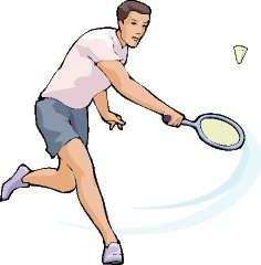 Badminton Sports Animated Clipart GIF Free