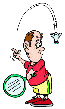 Badminton Sports Animated Clipart GIF Free