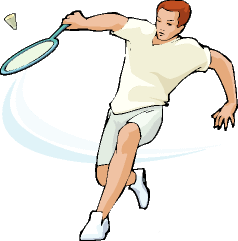 Badminton Sports Animated Clipart GIF Free