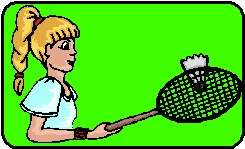 Badminton Sports Animated Clipart GIF Free