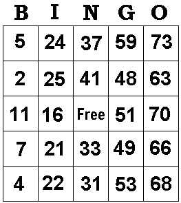 Bingo Games Animated Clipart GIF Free