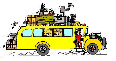 Bus Vehicles Animated Clipart GIF Free