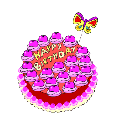 Cakes Food Animated Clipart GIF Free