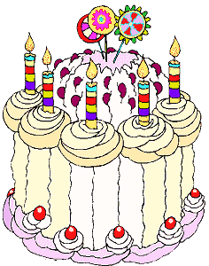 Cakes Food Animated Clipart GIF Free