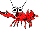 Crabs Food Animated Clipart GIF Free