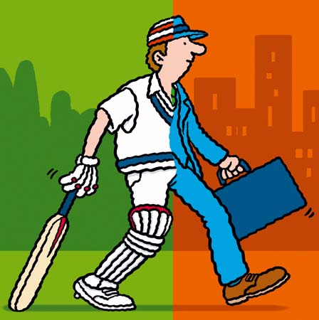 Cricket Sports Animated Clipart GIF Free