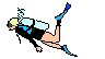 Diving Ocean Animated Clipart GIF Free