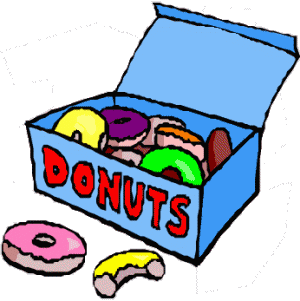 Donuts Food Animated Clipart GIF Free