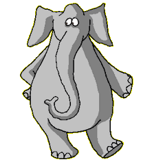Elephants Animals Animated Clipart GIF Free