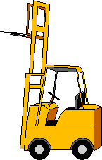 Forklift Vehicles Animated Clipart GIF Free