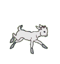 Goats Animals Animated Clipart GIF Free