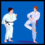 Karate Sports Animated Clipart GIF Free