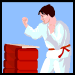 Karate Sports Animated Clipart GIF Free