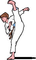 Karate Sports Animated Clipart GIF Free