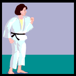 Karate Sports Animated Clipart GIF Free