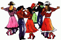 Line Dancing Lifestyle Animated Clipart GIF Free