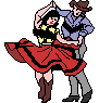 Line Dancing Lifestyle Animated Clipart GIF Free