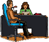 Office Workers Office Animated Clipart GIF Free