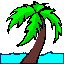 Palm Trees Nature Animated Clipart GIF Free