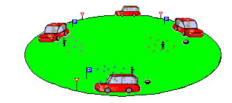 Parking Vehicles Animated Clipart GIF Free