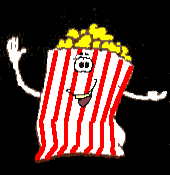 Popcorn Food Animated Clipart GIF Free