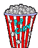 Popcorn Food Animated Clipart GIF Free