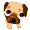 Pugs Animals Animated Clipart GIF Free
