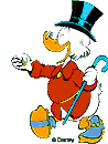 Scrooge McDuck Cartoon Animated Clipart GIF Free