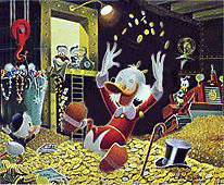 Scrooge McDuck Cartoon Animated Clipart GIF Free
