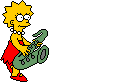 Simpsons Cartoon Animated Clipart GIF Free