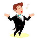 Singers People Animated Clipart GIF Free