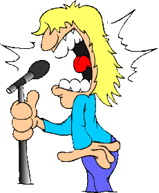 Singers People Animated Clipart GIF Free