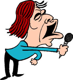 Singing Music Animated Clipart GIF Free