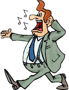 Singing Music Animated Clipart GIF Free