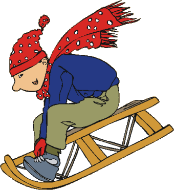 Sleds Sledges And Sleighs Holidays Animated Clipart GIF Free