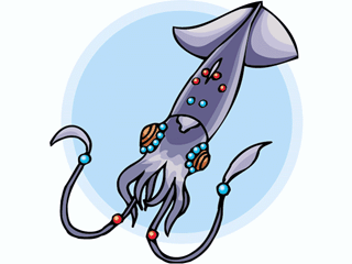 Squids And Cuttlefish Ocean Animated Clipart GIF Free