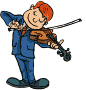 Violins Music Animated Clipart GIF Free