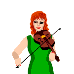 Violins Music Animated Clipart GIF Free