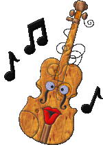 Violins Music Animated Clipart GIF Free