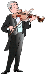 Violins Music Animated Clipart GIF Free