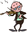 Violins Music Animated Clipart GIF Free