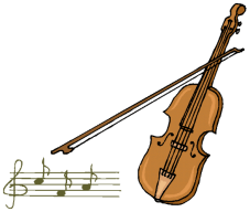Violins Music Animated Clipart GIF Free