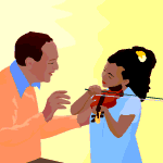 Violins Music Animated Clipart GIF Free