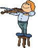 Violins Music Animated Clipart GIF Free