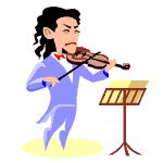 Violins Music Animated Clipart GIF Free