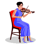 Violins Music Animated Clipart GIF Free