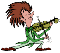 Violins Music Animated Clipart GIF Free