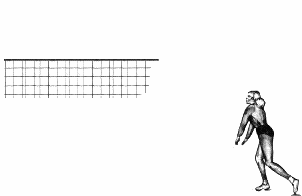 Volleyball Sports Animated Clipart GIF Free